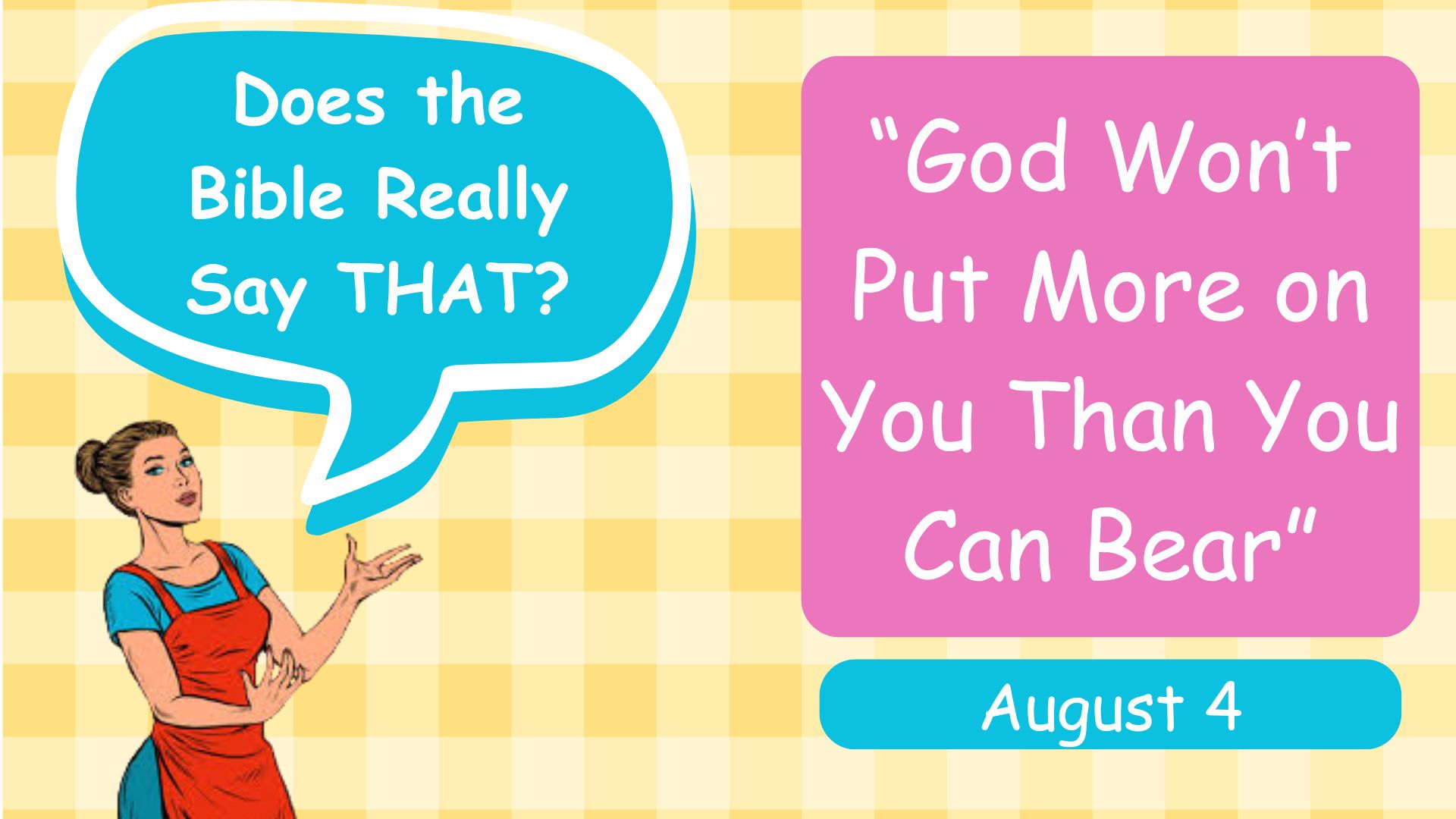 God Won’t Put More on You Than You Can Bear - Saint Paul's UMC